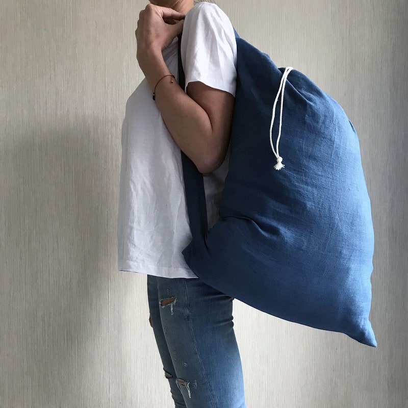 Linen Drawstring Bag - Etsy