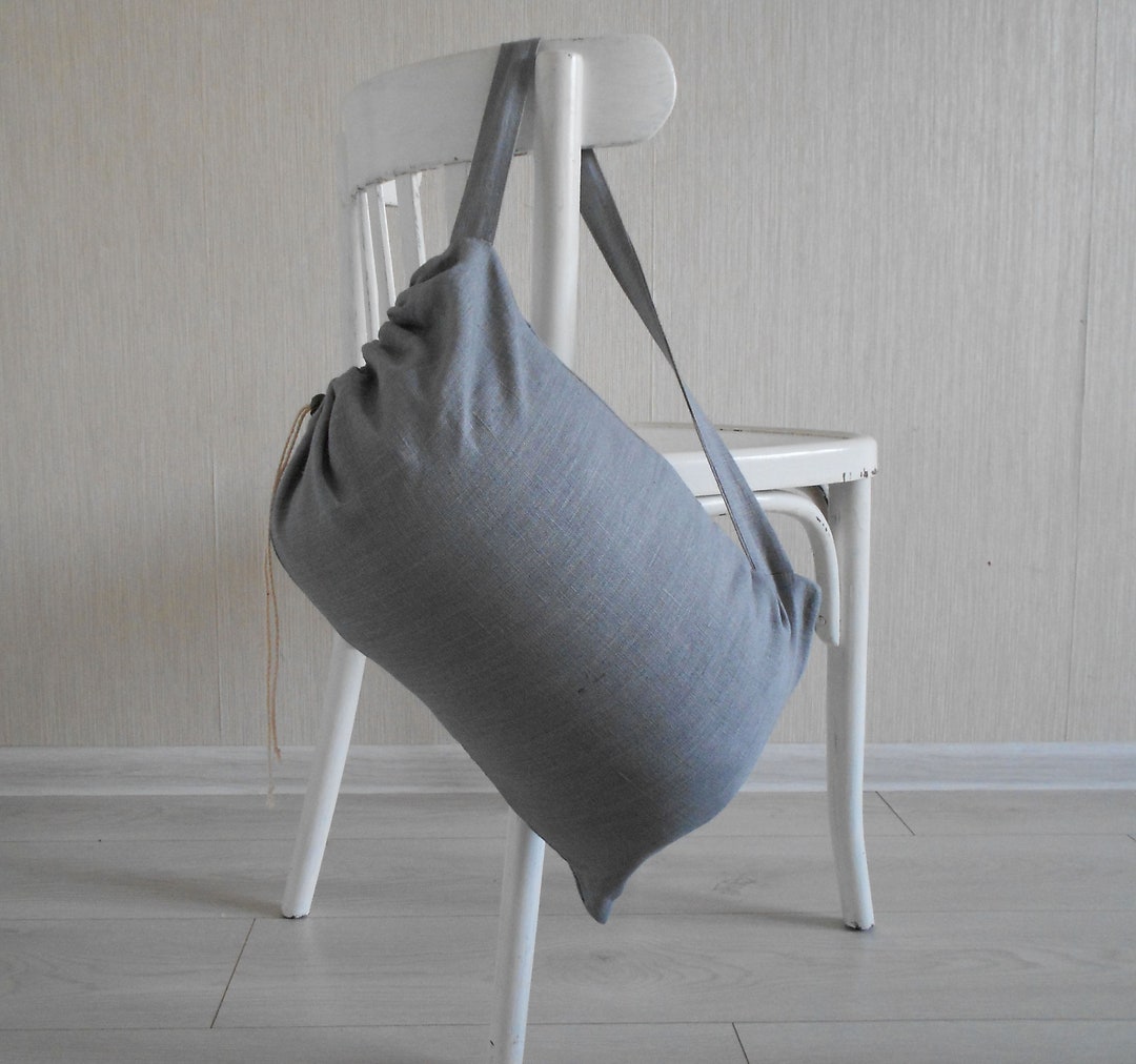 Linen Bag / Linen Laundry Bag / Eco Bag / Linen Drawstring Bag / Big ...