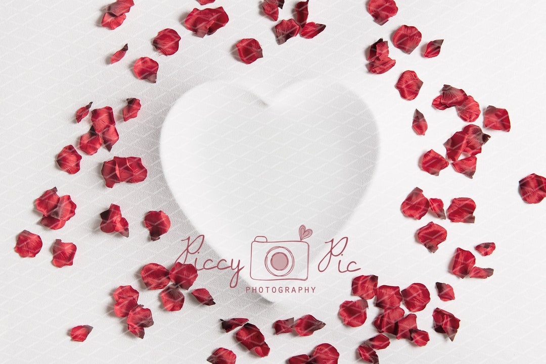 Valentines Day Digital Background, Digital Backdrop, Valentine Heart ...
