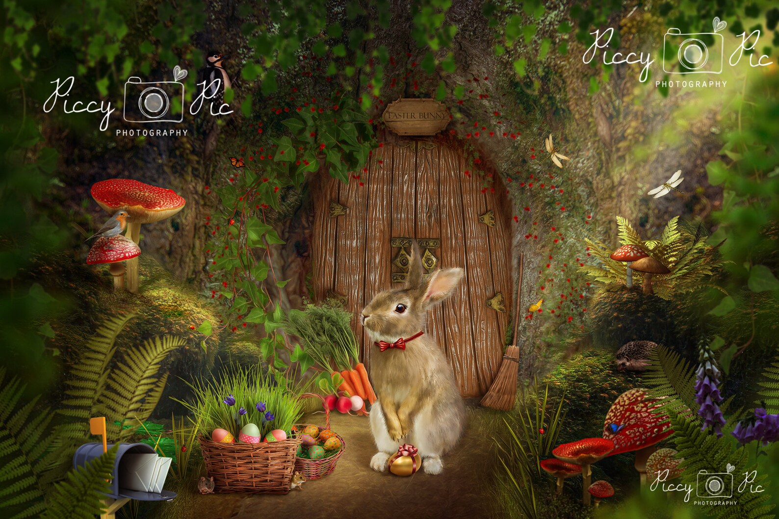 Easter Digital Background Easter Backdrop Fairy Background - Etsy