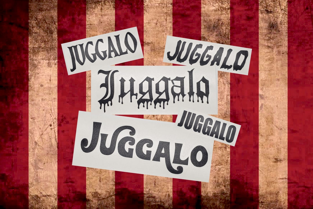 Juggalo Vinyl Decal Choose Font Size/color Juggalo - Etsy