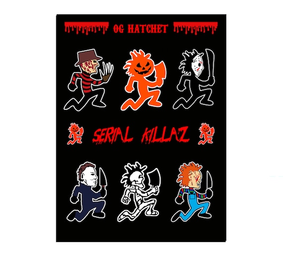 Stickers, Labels & Tags Bumper Stickers Hatchetman ICP Clown Juggalo ...