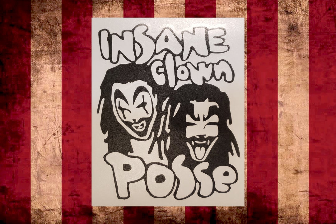 ICP With Faces Vinyl Decal Insane Clown Posse Juggalo - Etsy