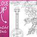 Ukulele Coloring Page Instant Download - Etsy Canada