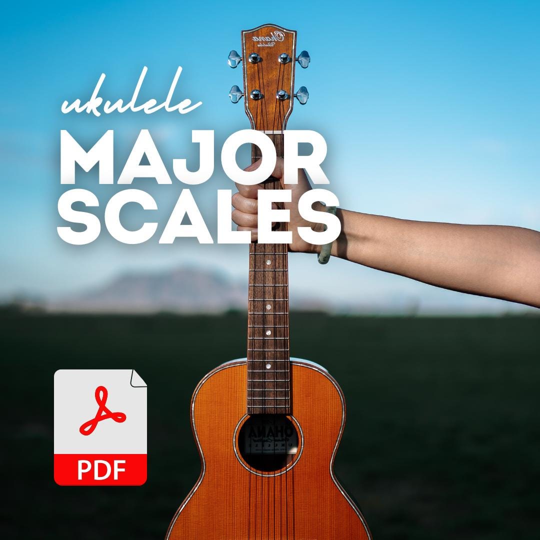 All Major Scales for Ukulele PDF Instant Download - Etsy