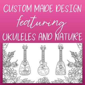 Ukulele Coloring Page Instant Download - Etsy Canada