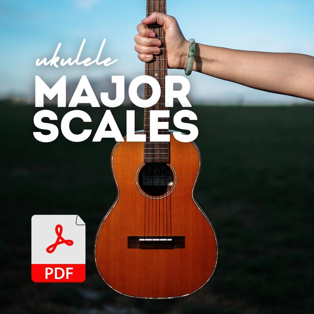 All Major Scales for Ukulele PDF Instant Download - Etsy