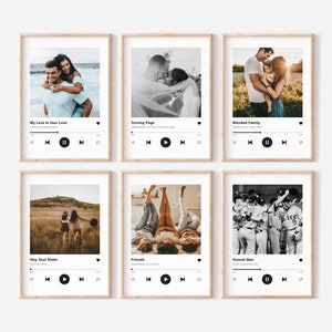 Personalized Spotify Poster With Photo Printable Friendship | Etsy