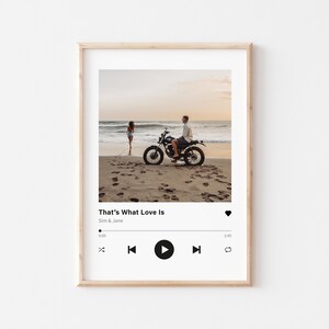 Personalized Spotify Poster With Photo Printable Friendship | Etsy