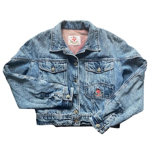 Vintage JP Quarry Cropped Denim Jacket | 90s - Etsy