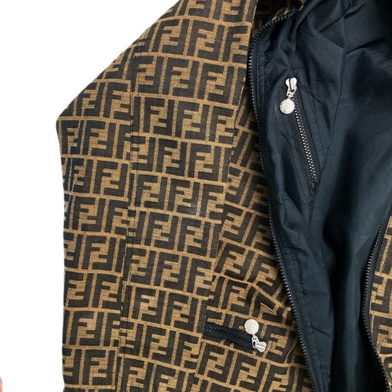 Vintage Fendi Zucca Reversible Coach Jacket | 90s - Gem