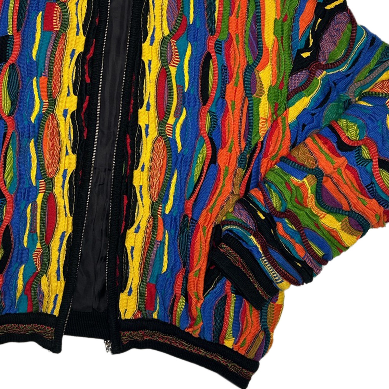 Vintage Coogi Knitted Bomber Jacket | 90s - Etsy