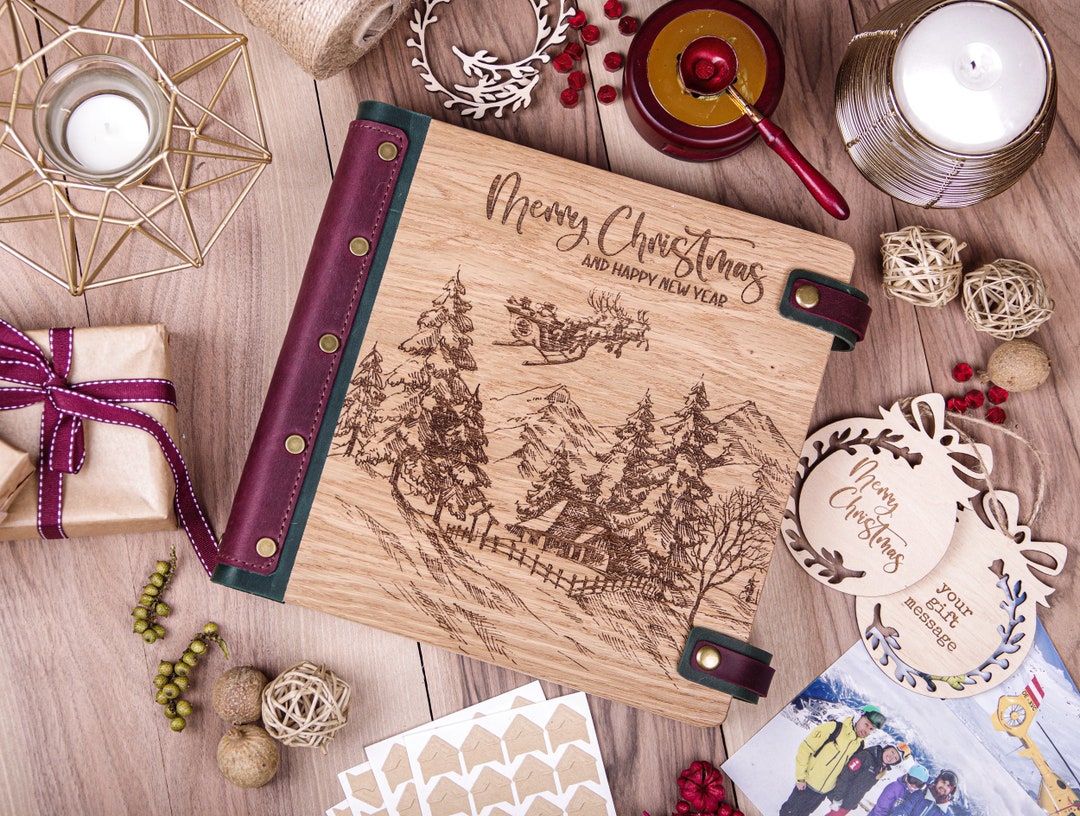 Personalized Christmas Photo Album, Christmas Gift for Parents ...