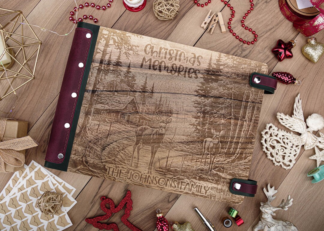 Personalized Christmas Memories Photo Album, Christmas Gift for Parents ...