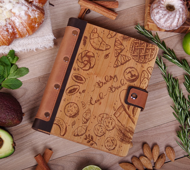 Custom Cook Book Bakery Recipe Book Binder Mothers Day Gift - Etsy