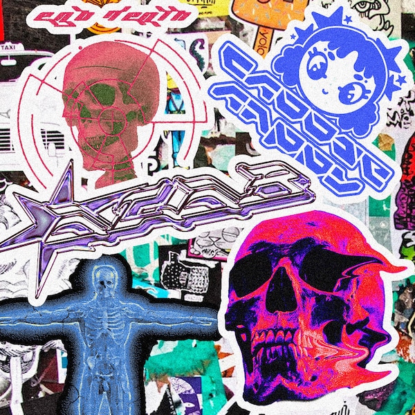 Y2k Laptop Stickers - Etsy