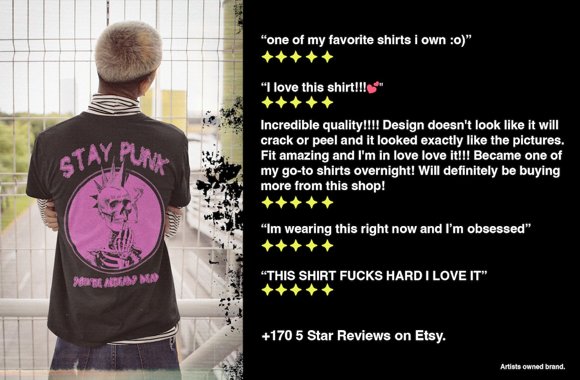 Y2k Shirt Goth Punk Y2k Top Streetwear T-shirt Alternative - Etsy