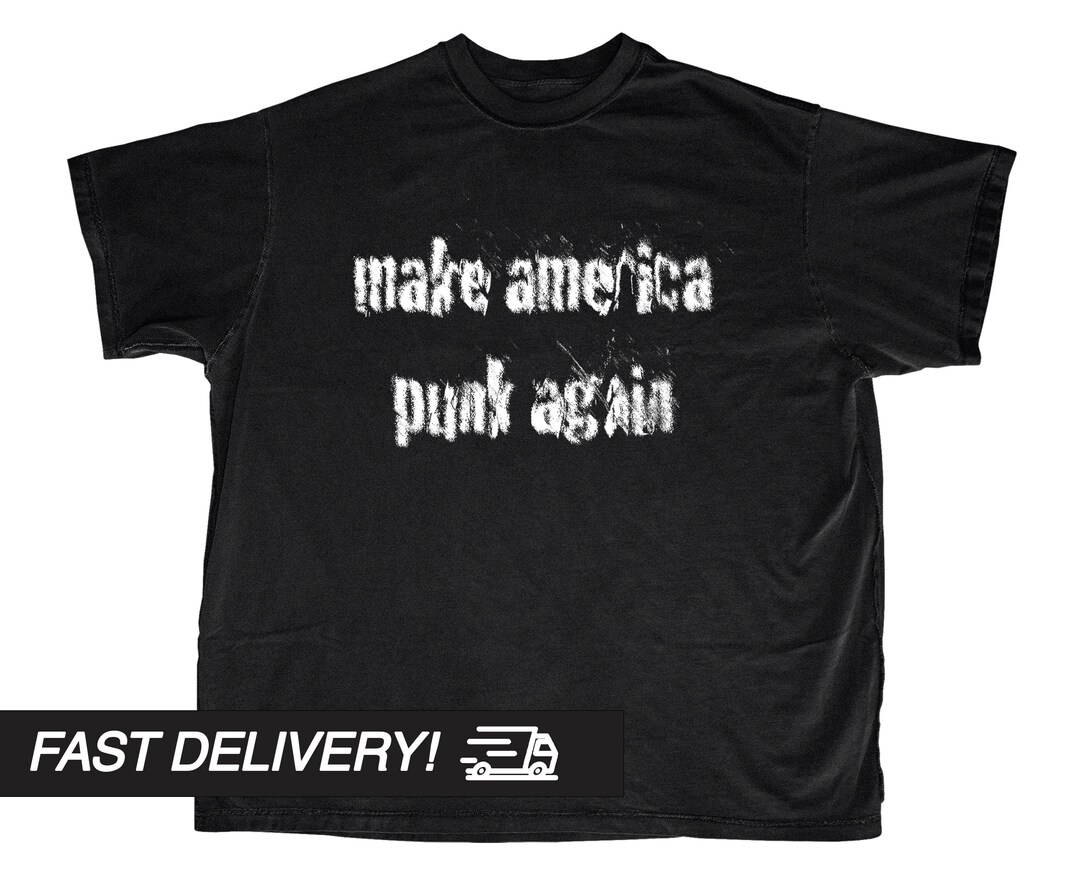 Make America Punk Again Grunge Y2k Shirt, Harajuku Tee, Goth Punk T ...
