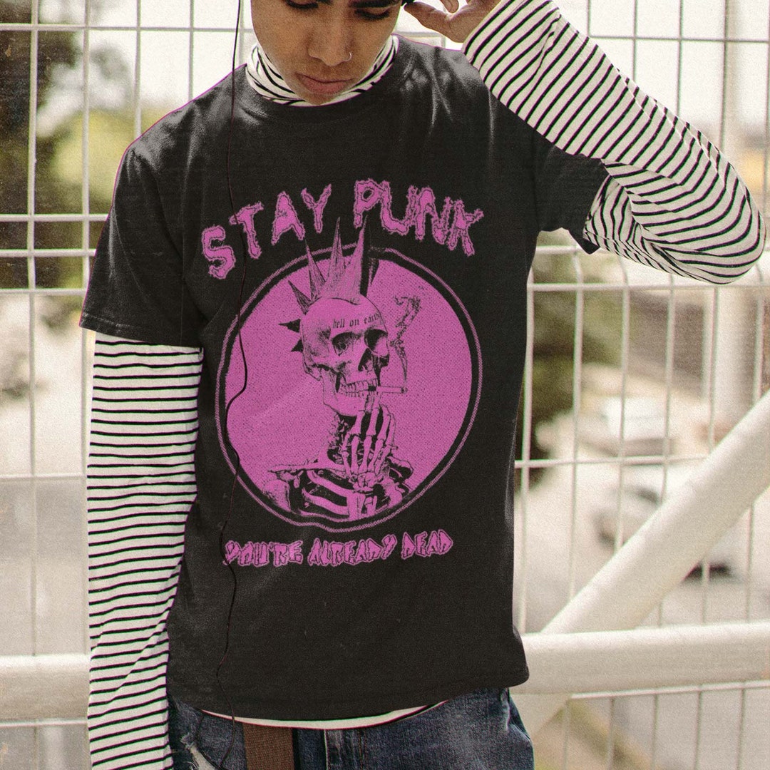 Alternative Goth Punk Clothing - Stay Punk Unisex Graphic T-shirt - Etsy