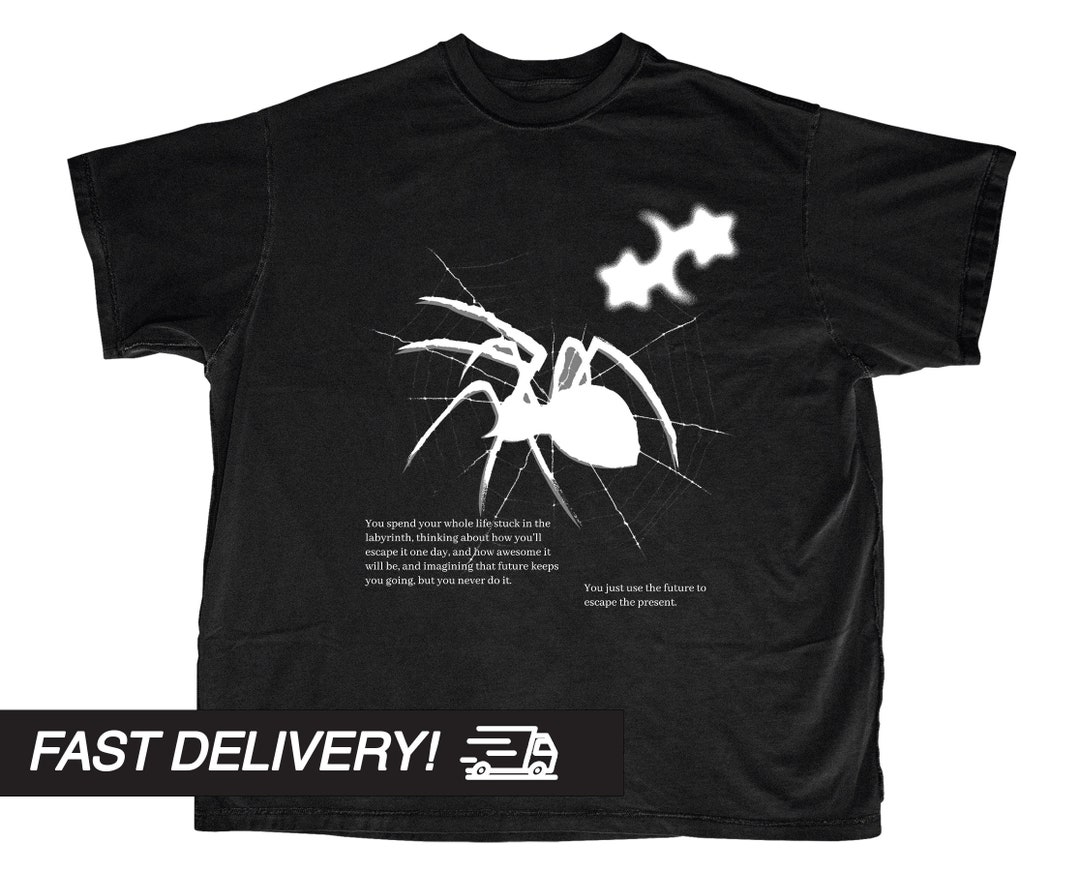 Spider Y2k Shirt, Y2k Top, Harajuku Goth Punk T-shirt,alternative ...