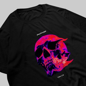 Skull Y2k Graphic Top, Y2k Clothing Shirt, Y2k Graphic Tee, Gothic Y2k ...