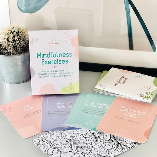 Mindfulness Cards Printable Mindfulness Gift Mindfulness - Etsy