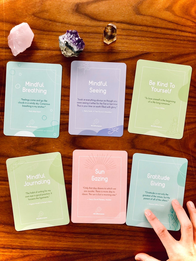 Mindfulness Exercise Cards - Etsy