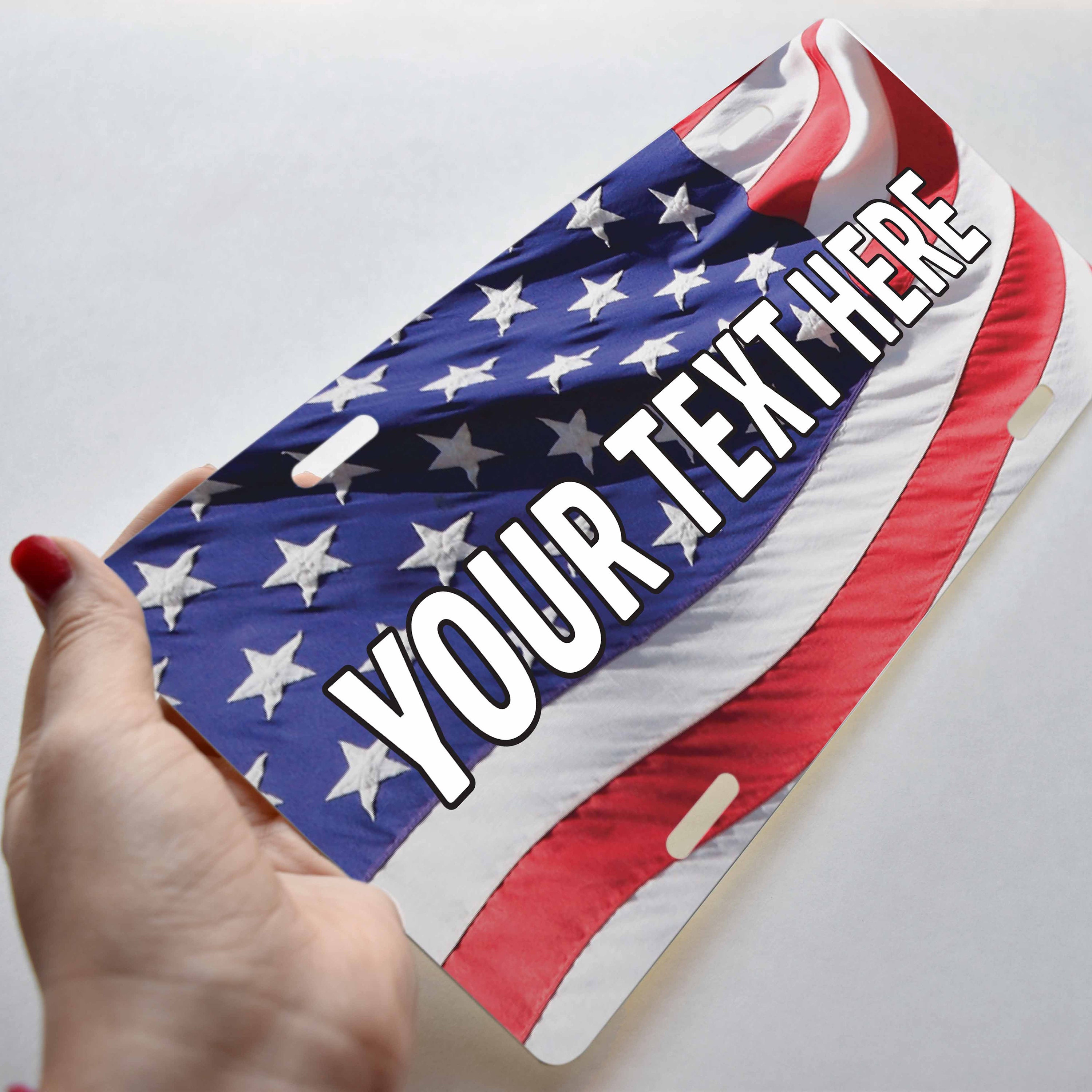 United State Flag License Plate-customize Car Tag | Front License Plate ...
