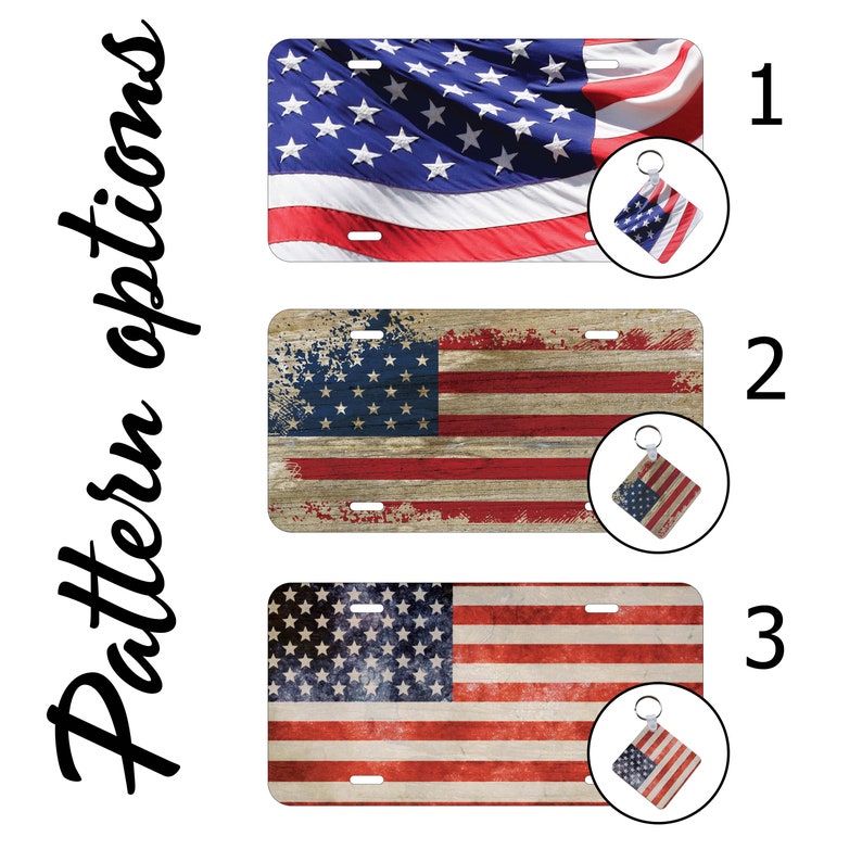 United State Flag License Plate-customize Car Tag | Front License Plate ...