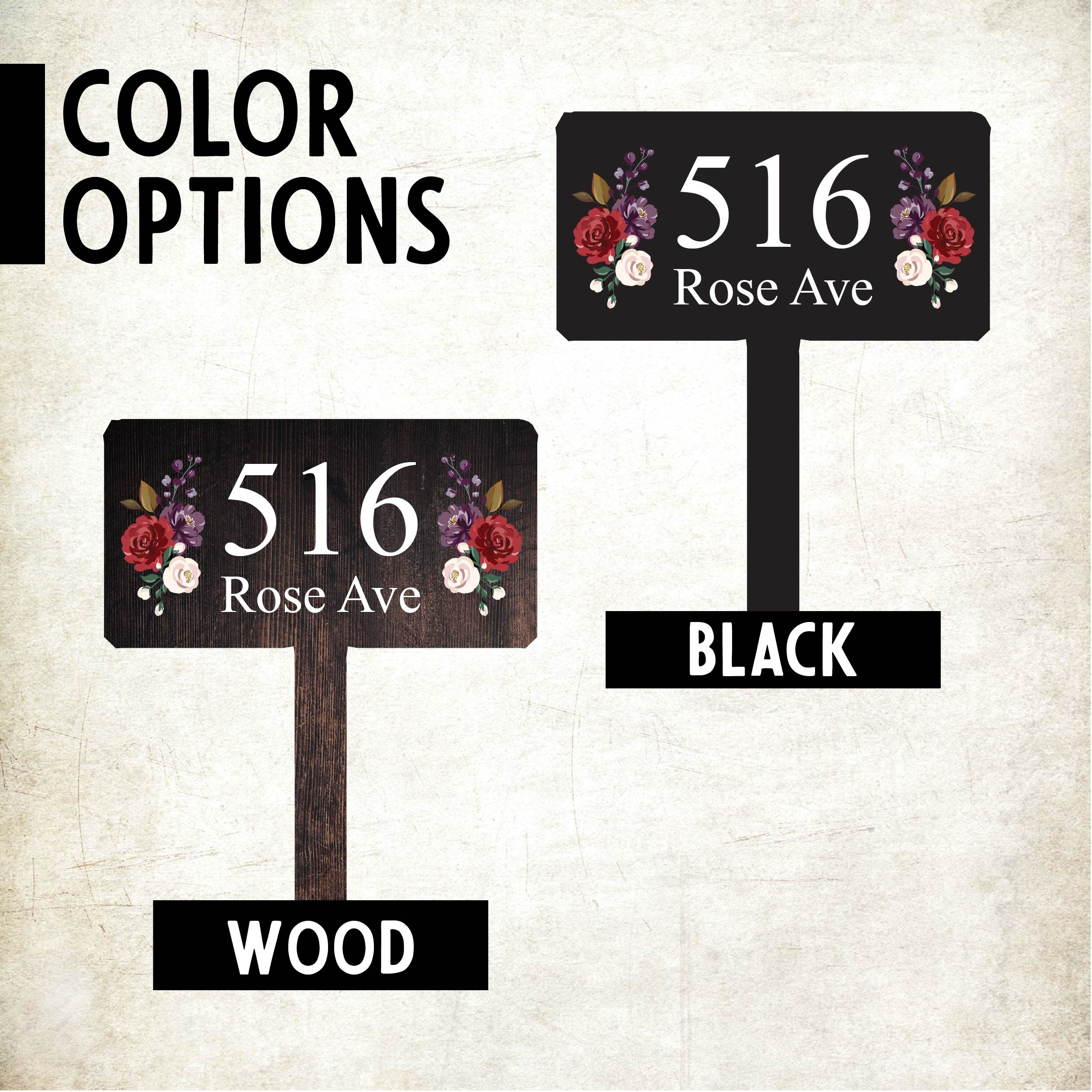 Address Sign Customize Garden Sign Personalized Garden Sign | Etsy