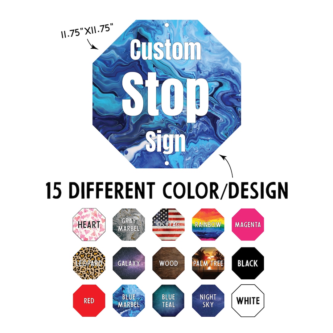 Custom Stop Sign, Personalized Park Signs, Road Sign, Parking Street ...