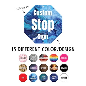 Custom Stop Sign, Personalized Park Signs, Road Sign, Parking Street ...