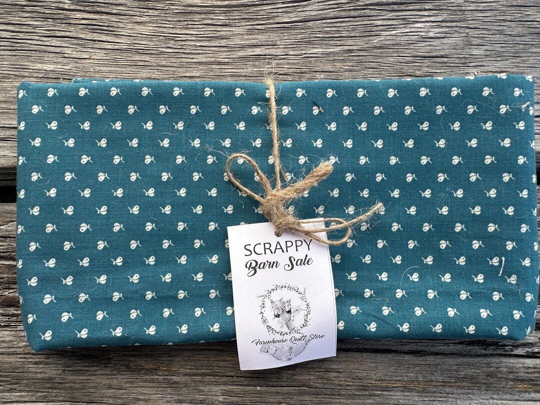 FABRIC BARN SALE 27 X 35 Inches Vintage Concord Teal Fabric Quilt ...