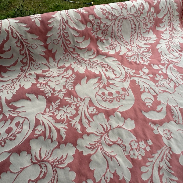 Pink Damask Fabric - Etsy