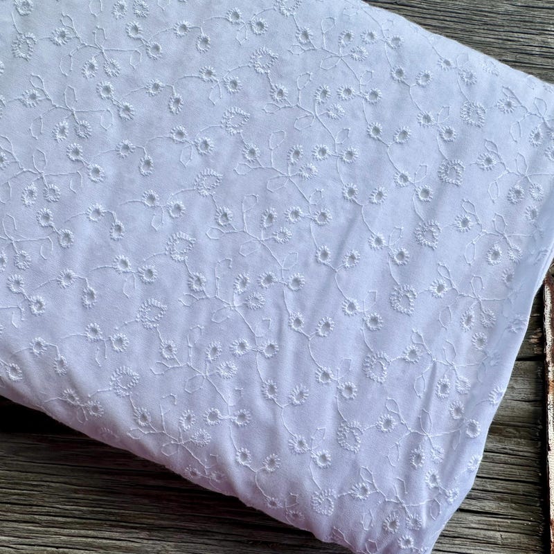 Cotton Eyelet Fabric - Etsy