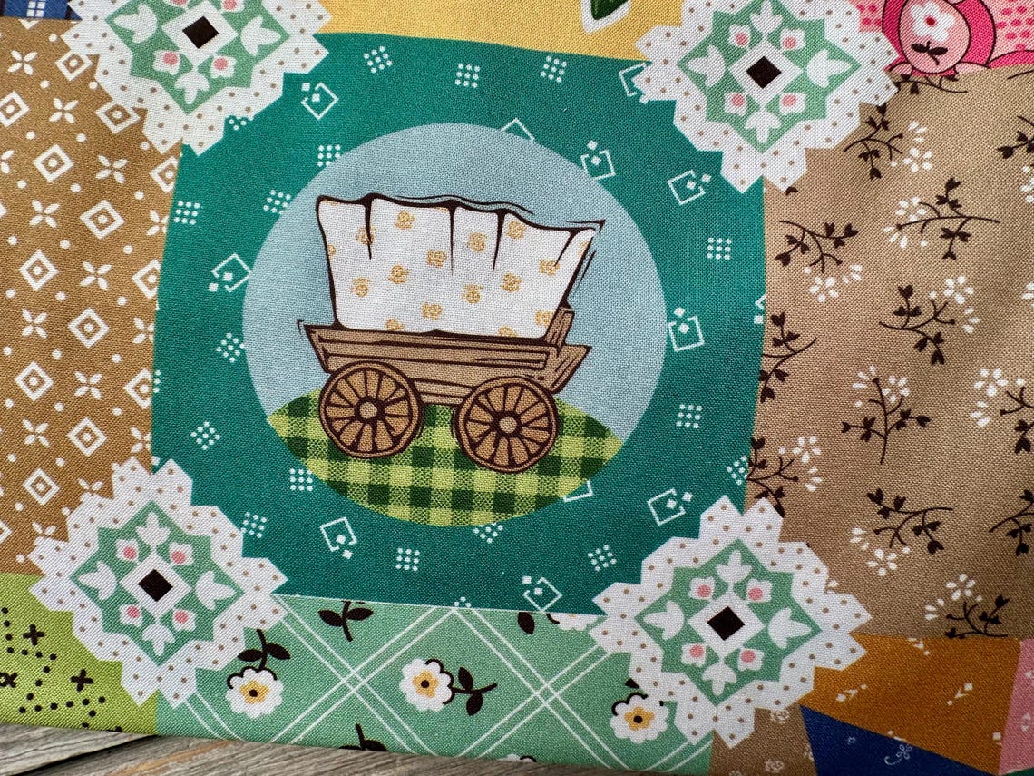 FABRIC WIDE BACK 108 Inch Prairie Home Lori Holt Cheater Quilt Quilting ...