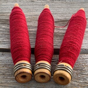 Vintage Spools With Weaving Yarn Lot of 3 From Old Textile Mill in New ...