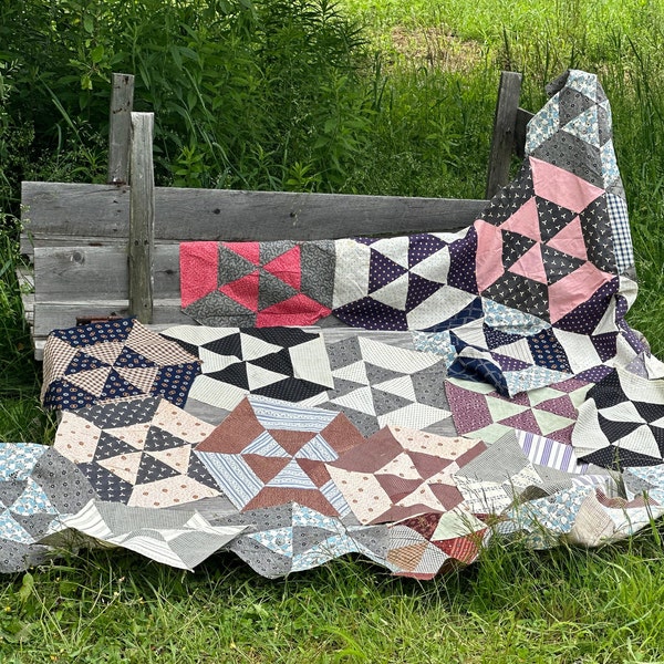 Antique Quilt Blocks - Etsy