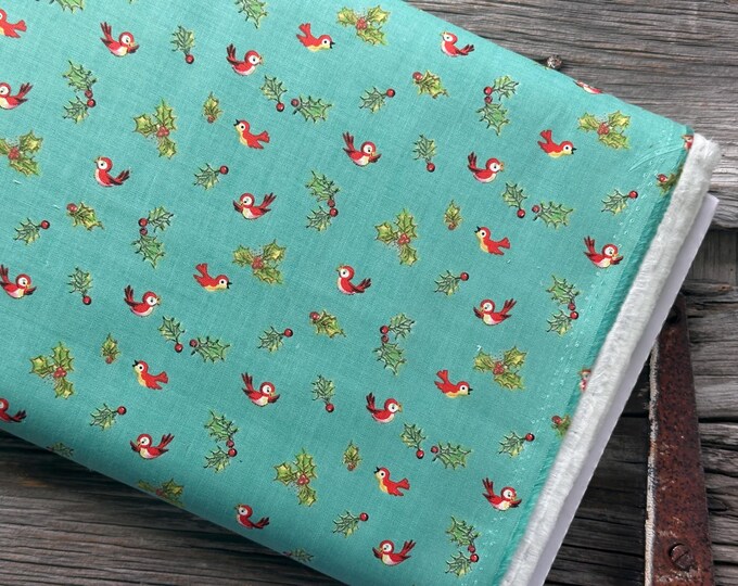 FABRIC Linen Cotton Blend FLORAL GARDENS From Riley Blake 55 Percent ...
