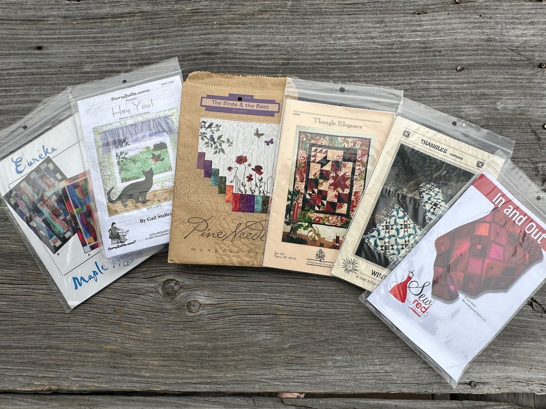 Bundle of 6 Quilting Patterns Instructions by Various Quilt Designers ...