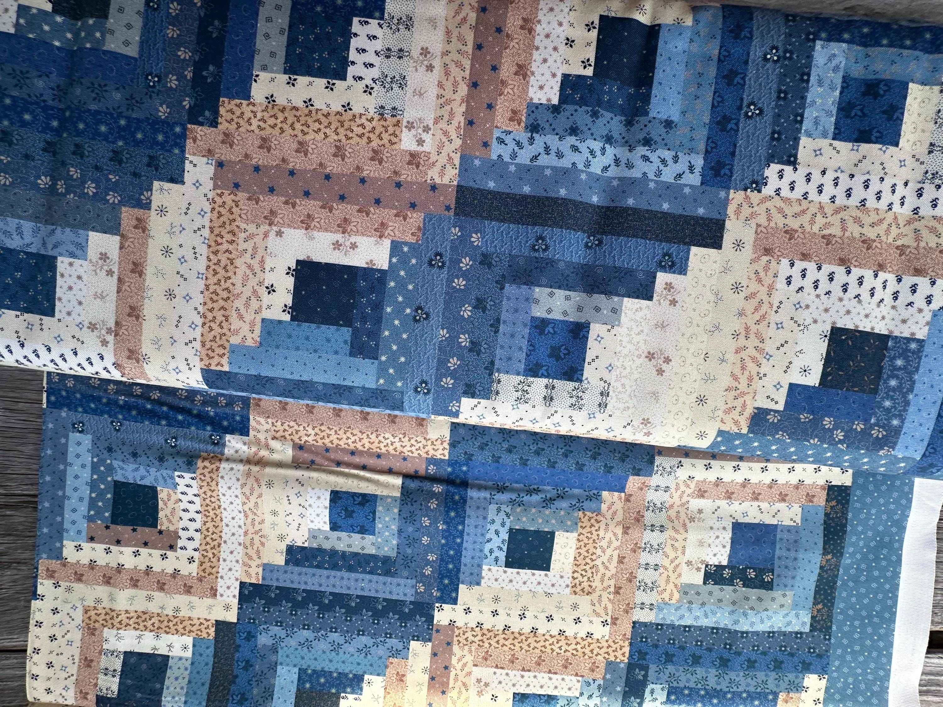 Fabric Pam's Cabin Pam Buda of Heartspun Quilts Patchwork Design Cream ...