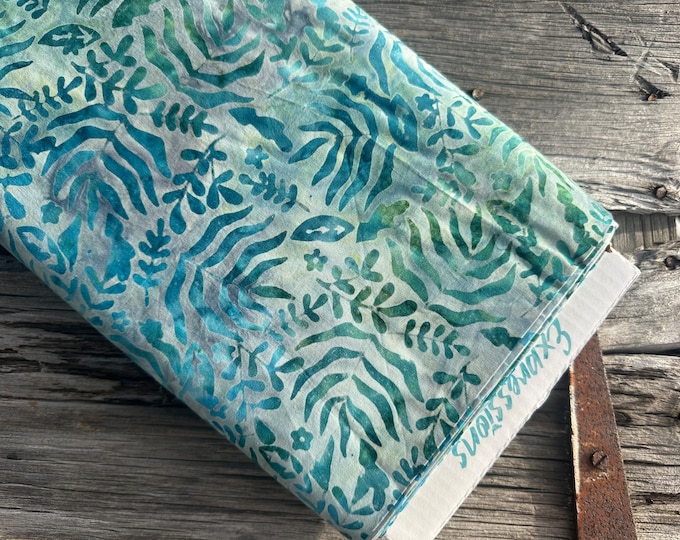 Blue Batik Fabric Cotton for Quilting Apparel and Home Decor ...