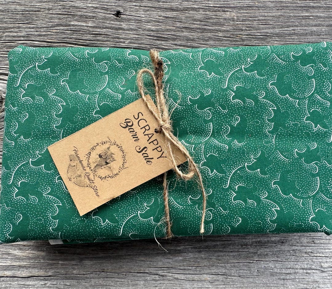 FABRIC BARN SALE 45 X 44 Inches Vintage Green Blender Fabric Quilt ...