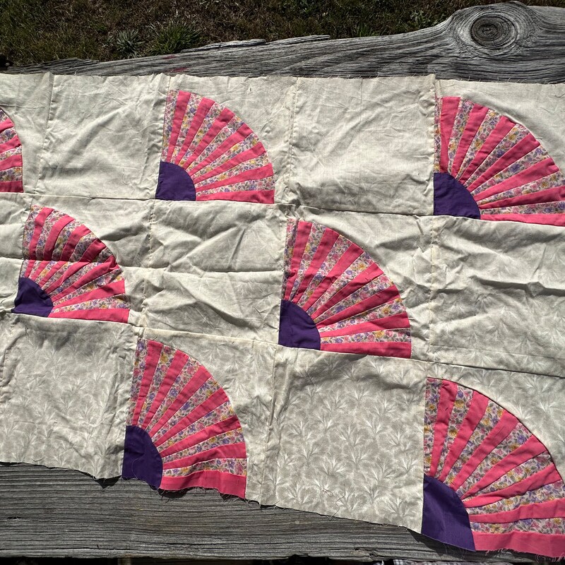 Vintage Fan Quilt - Etsy