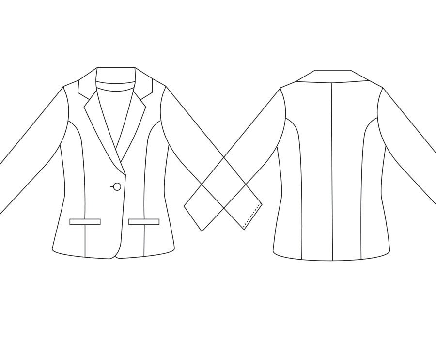 Jacket MICHELLE PDF Pattern + Tutorial - Etsy