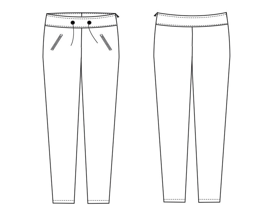 Trousers JODY PDF Pattern Tutorial - Etsy