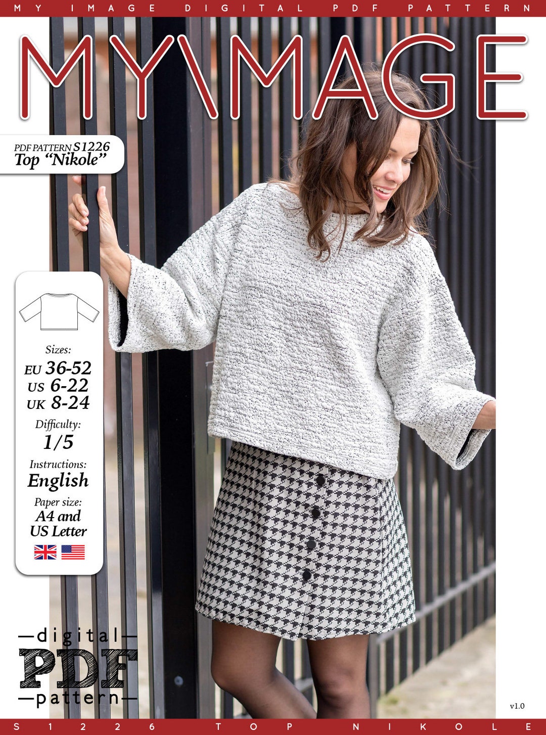 Top Nikole PDF Pattern - Etsy