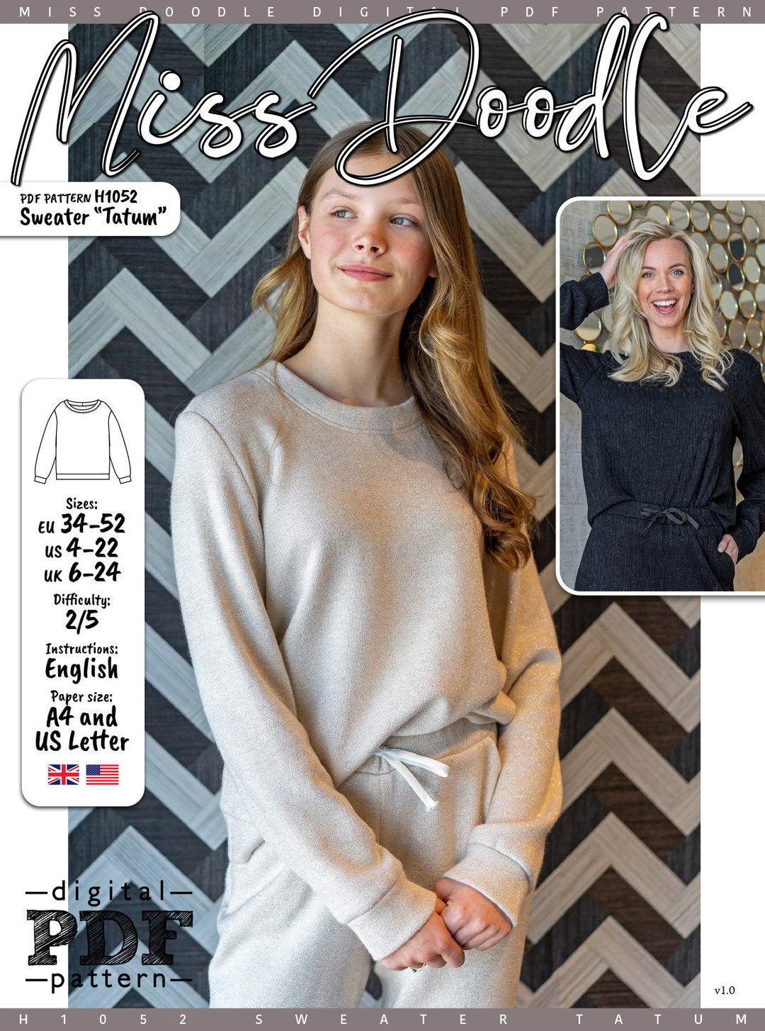 Sweater Tatum PDF Pattern - Etsy