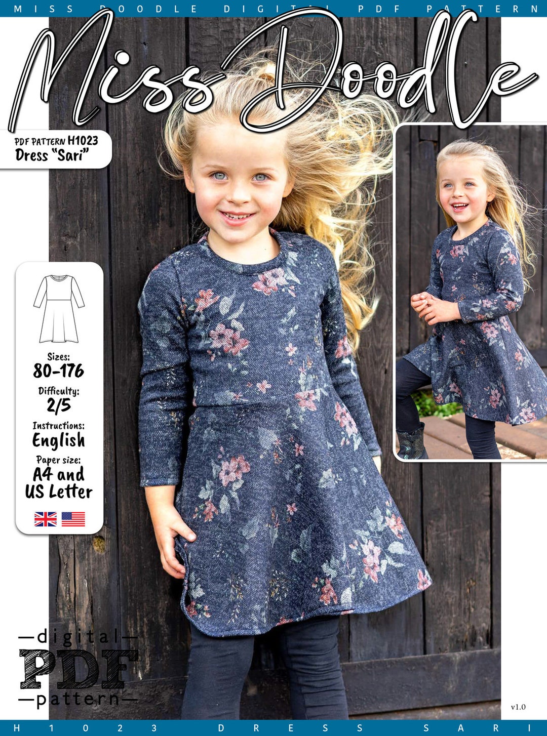 Dress Sari PDF Pattern - Etsy