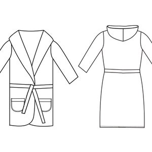 Bathrobe QUINN PDF Pattern + Tutorial - Etsy Canada